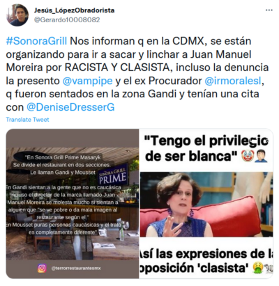 Restaurante de Polanco es azotado con memes por discriminador