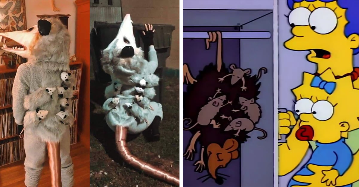 Se disfrazó de Cuca, la zarigüeya y sorprendió a todos