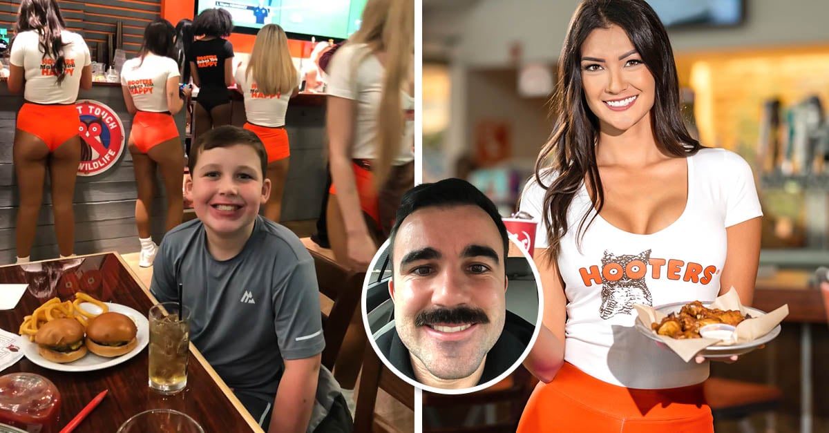 Celebra las buenas notas de su hijo llevándolo a Hooters