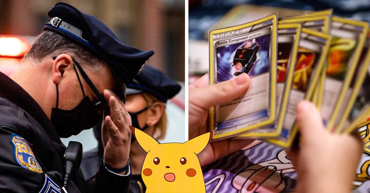 Arrestan a policía por tratar de robar cartas de Pokémon