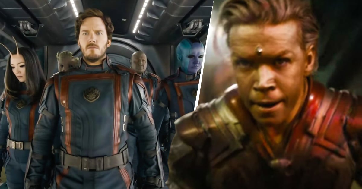 Adam Warlock y el Alto Evolucionador en GOTG: V3