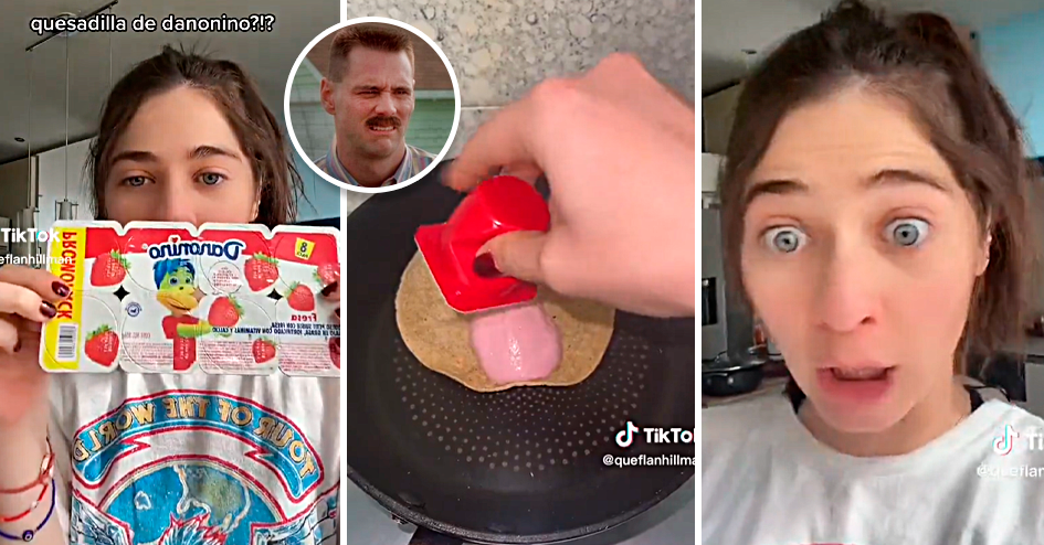 Chica Se Viraliza Por Hacer Quesadilla Con Danonino
