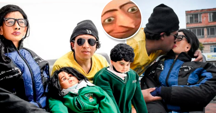 Mujer está embarazada por segunda vez de su esposo de trapo