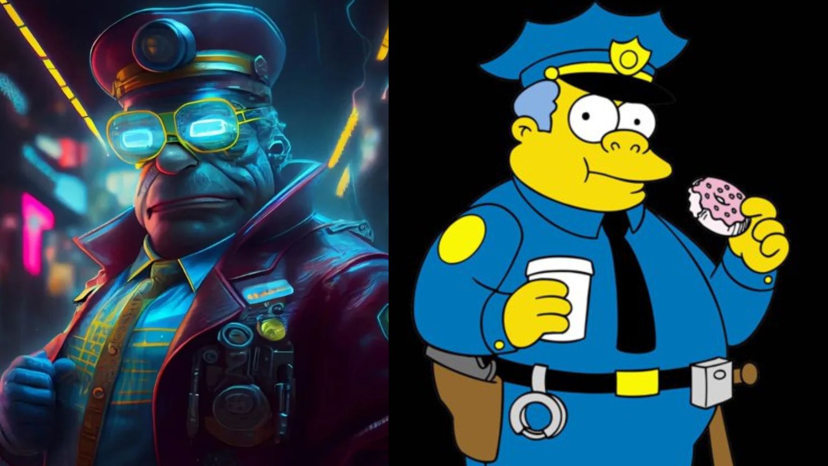 IA reinventa a Los Simpson estilo cyberpunk y son increíbles