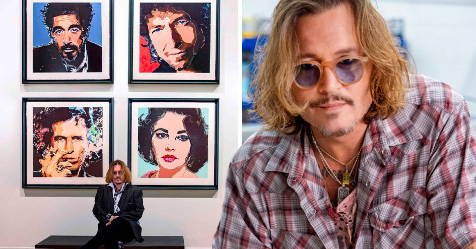 Johnny Depp gana millones por su nueva faceta como pintor