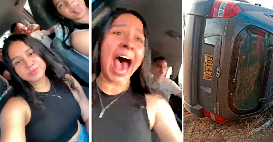 Por Andar En El Tiktok Tienen Accidente En El Automóvil 