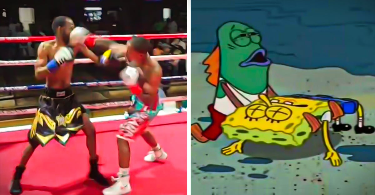 Boxeador ignora saludo derriba por sorpresa a rival en segundos