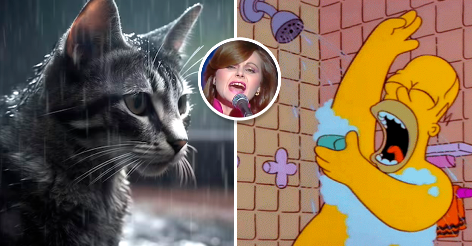 Homero Simpson canta Gata Bajo la lluvia gracias a IA