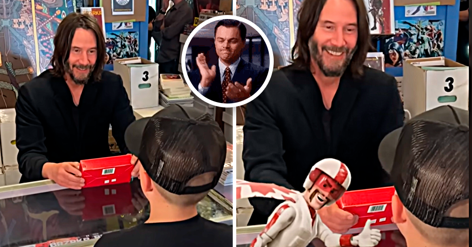 Keanu Reeves comparte divertido momento con su más grande fan