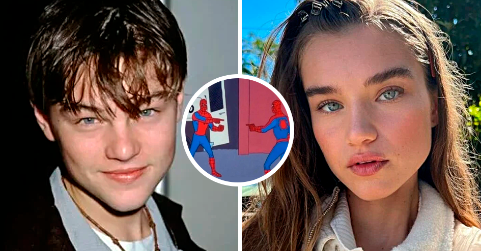 Leonardo DiCaprio sale con una modelo que es idéntica a él